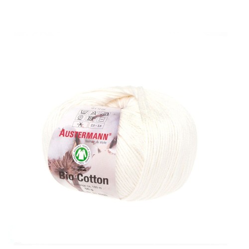 Włóczka Bio Cotton 010 Natur - 100% bawełna z certyfikatem GOTS